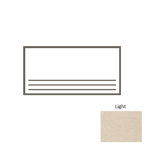 Daltile Ever EV02 Light Deco Unpolished Porcelain Gradino Step Tread ...