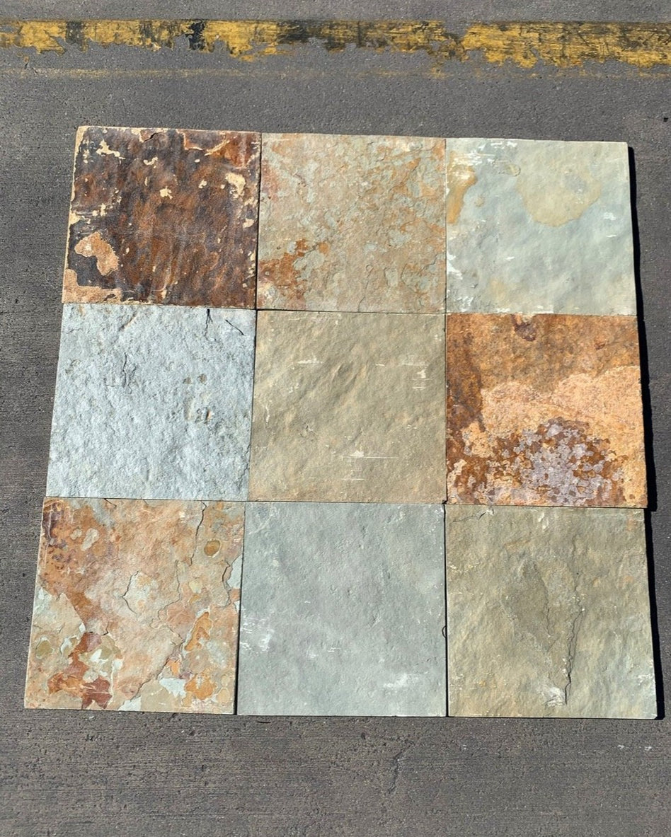 Earth Natural Cleft Face with Gauged Back Slate Tile | Lowest Price ...