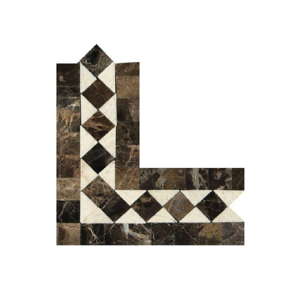 marble tile border ideas