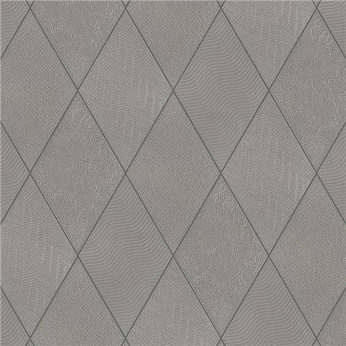 Somer Tile Rhombus Dark Grey Glossy Porcelain Tile | Lowest Price ...