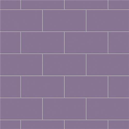 Somer Tile Projectos Violet Purple Glossy Ceramic Tile | Lowest Price — Stone & Tile Shoppe, Inc.