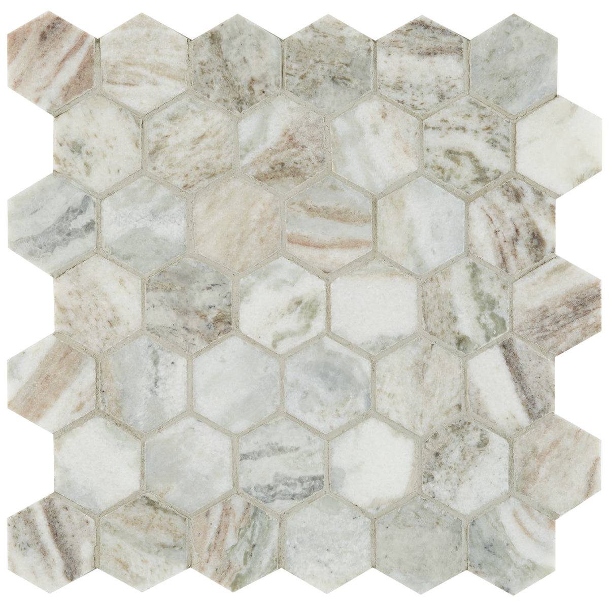 Arizona Tile Fantasy Brown Honed Marble Mosaic | Lowest Price — Stone ...