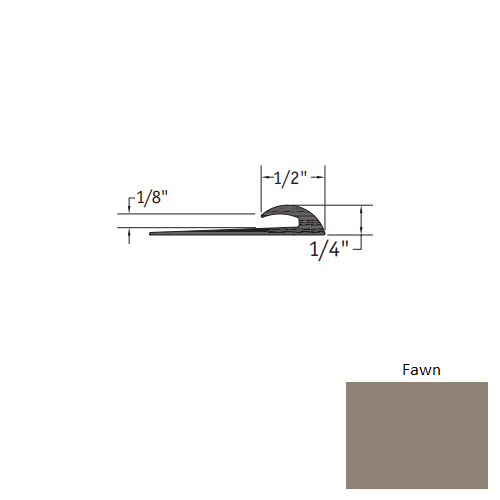 Tarkett Johnsonite 80 Fawn PVC Slim Line Transition | Lowest Price ...