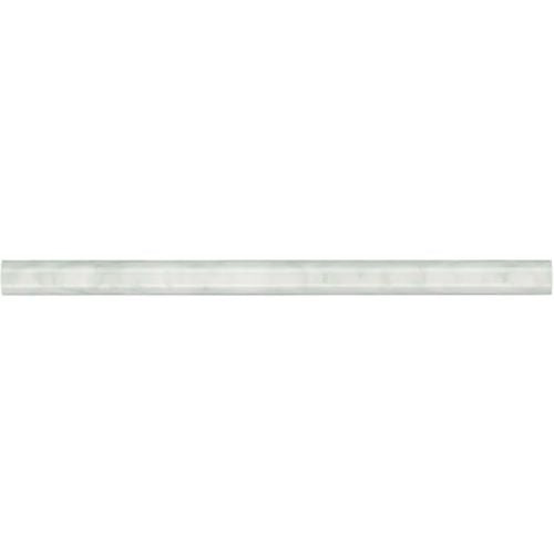 Daltile Marble M190 First Snow Elegance Honed & Polished Pencil Rail ...