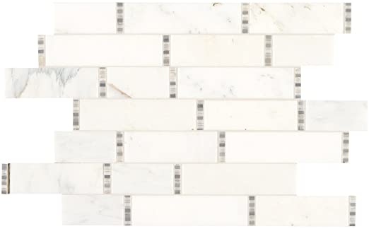 Daltile Marble M190 First Snow Elegance Polished Marble Mosaic — Stone ...