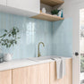 Arizona Tile Flash Light Blue Glazed Ceramic Tile | Lowest Price ...