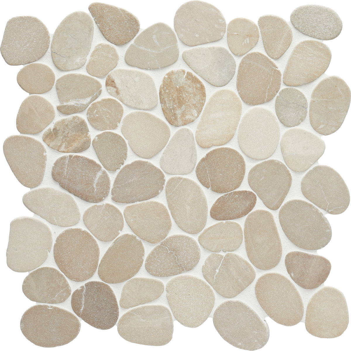 Arizona Tile Tan Flat Matte Pebble Mosaic | Lowest Price — Stone & Tile ...