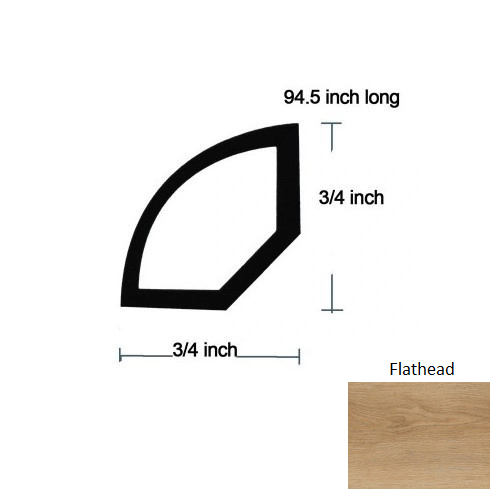 American Flooring Lakeview Flathead Embossed Quarter Round — Stone ...