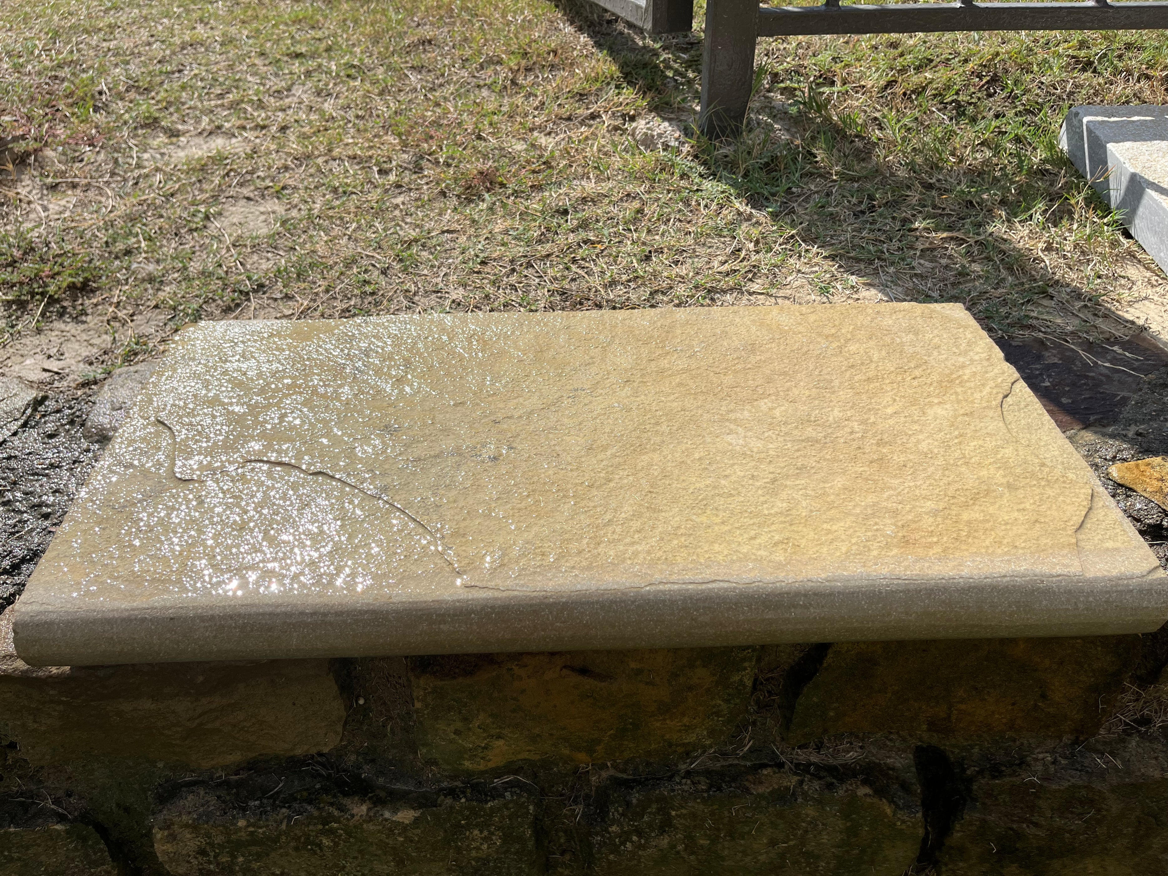 French Vanilla Natural Cleft Face & Back Limestone Pool Coping — Stone ...