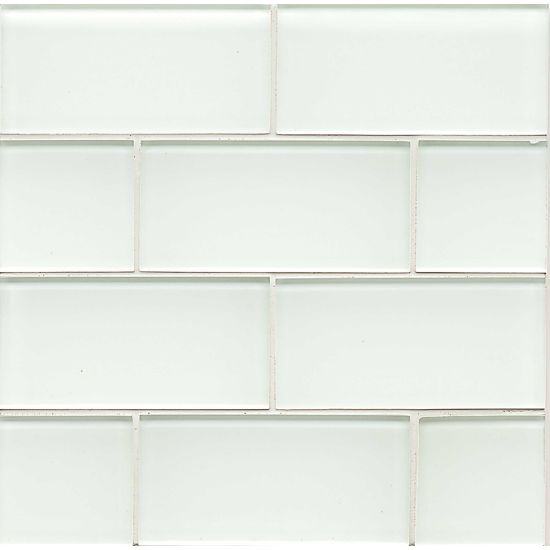 Bedrosians Hamptons WHL White Linen Glossy Glass Tile | Lowest Price ...