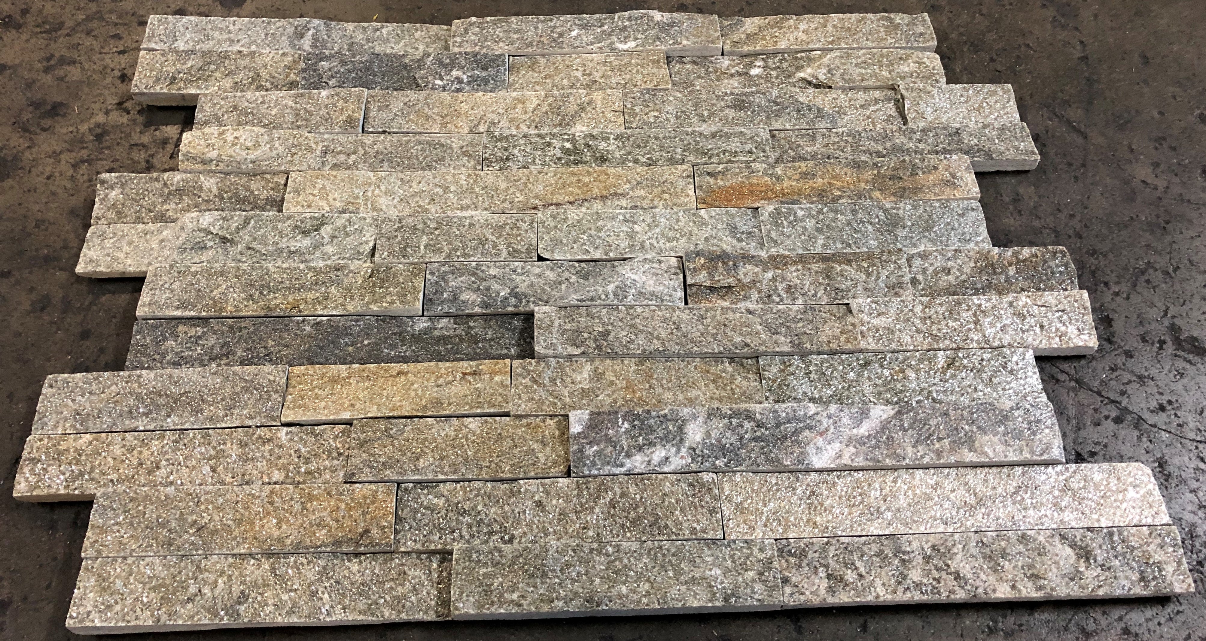 Gold Green Split Face Quartzite Ledgestone | Lowest Price — Stone ...