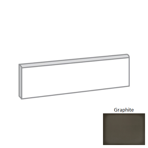Emser Ombre Graphite Glossy Ceramic Bullnose | Lowest Price — Stone ...