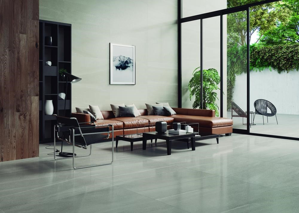 Ottimo Stone Age Grey Semi Polished Porcelain Tile | Lowest Price ...