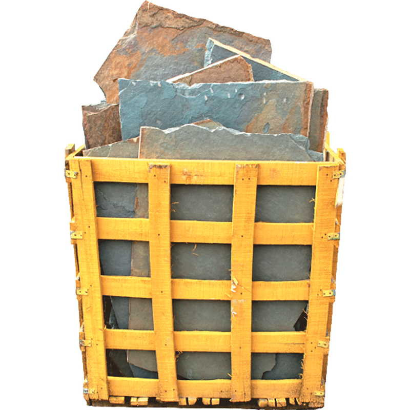 Green Rustic Natural Cleft Face & Back Slate Flagstone — Stone & Tile ...