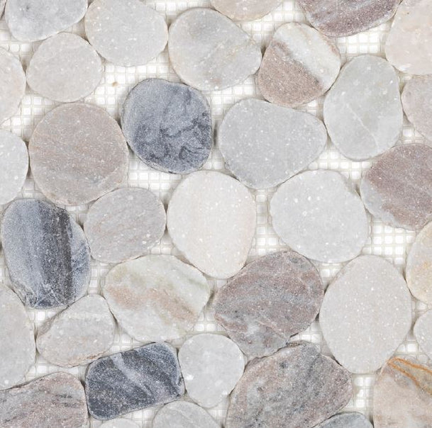 Greige Flat Matte Marble Pebble | Lowest Price — Stone & Tile Shoppe, Inc.