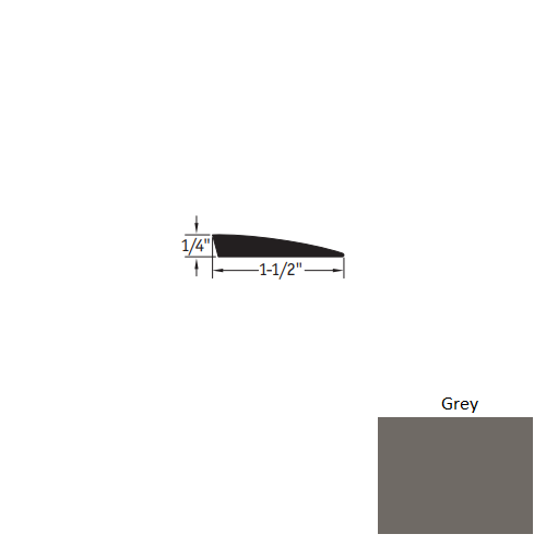 Tarkett Johnsonite 48 Grey PVC Reducer | Lowest Price — Stone & Tile ...