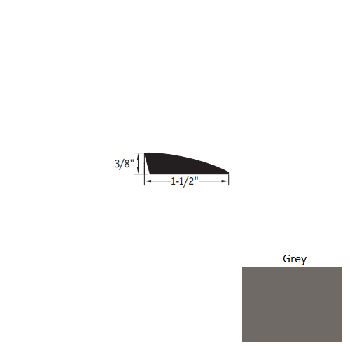 Tarkett Johnsonite 48 Grey PVC Reducer | Lowest Price — Stone & Tile ...