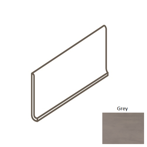 Daltile Synchronic SY33 Grey Matte Porcelain Cove Base | Lowest Price — Stone & Tile Shoppe, Inc.