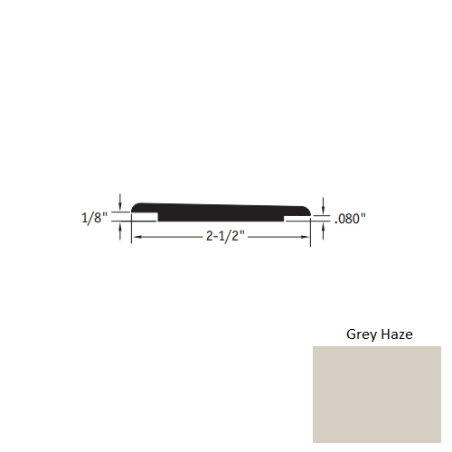 Tarkett Johnsonite 24 Grey Haze PVC Wheeled Traffic Transition — Stone ...
