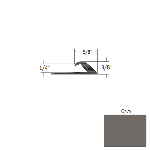 Tarkett Johnsonite 48 Grey PVC Slim Line Transition | Lowest Price ...