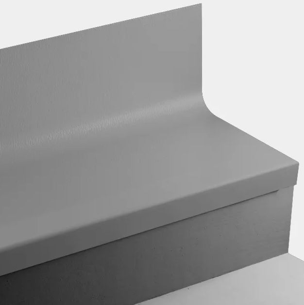 Tarkett Johnsonite Bedrock Angle Fit Stair Tread with Riser — Stone ...