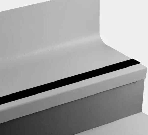 Tarkett Johnsonite Colonial Grey Angle Fit Stair Tread with Riser ...