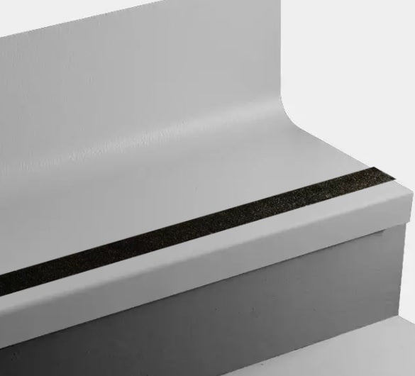 Tarkett Johnsonite Colonial Grey Angle Fit Stair Tread with Riser ...