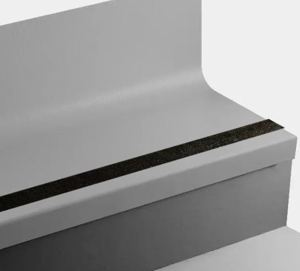 Tarkett Johnsonite Dockside Angle Fit Stair Tread with Riser — Stone ...