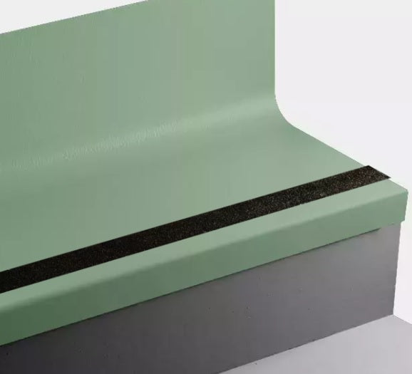 Tarkett Johnsonite Grinch Angle Fit Stair Tread with Riser — Stone ...