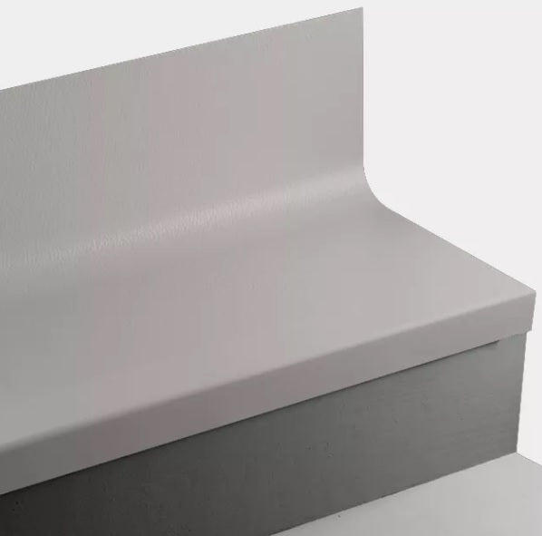 Tarkett Johnsonite Pebble Angle Fit Stair Tread with Riser — Stone ...