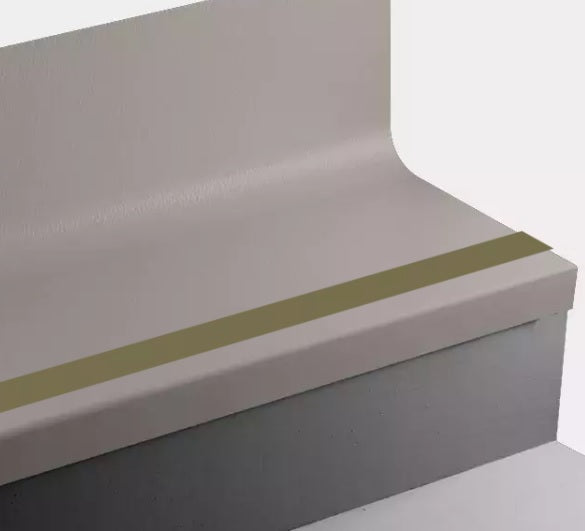 Tarkett Johnsonite Toast Angle Fit Stair Tread with Riser — Stone ...