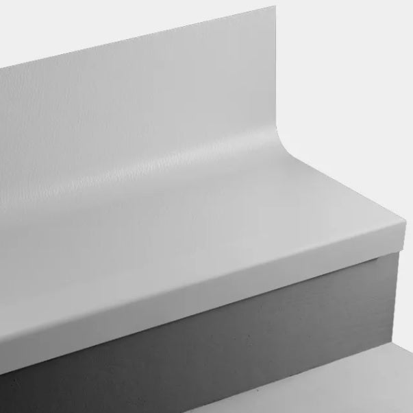 Tarkett Johnsonite Vapor Grey Angle Fit Stair Tread with Riser — Stone ...