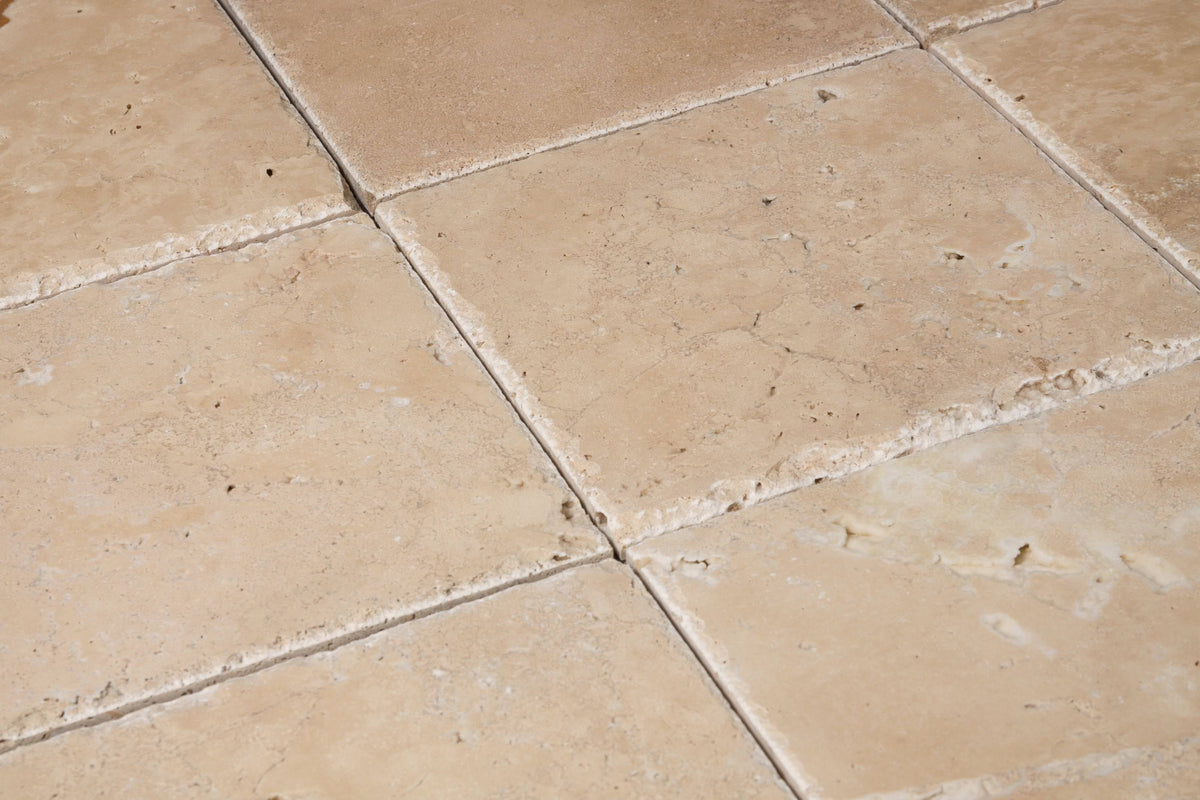 Walnut Cross Cut Travertine Tile - Mixed | Lowest Price — Stone & Tile ...