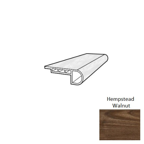 COREtec Plus Premium 7 Inch Hempstead Walnut Vinyl Flush Stair Nose ...