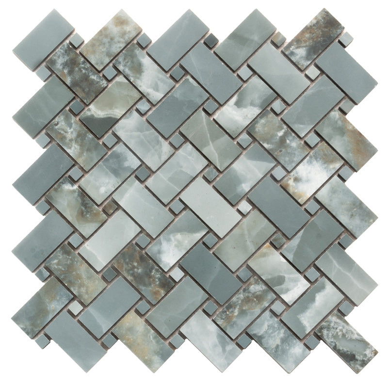 Mir Imperial Onyx Green Matte Porcelain Mosaic | Lowest Price — Stone ...