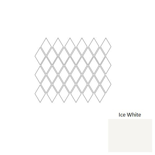 American Olean Color Story Mosaic 0025 Ice White Glossy Ceramic Mosaic ...
