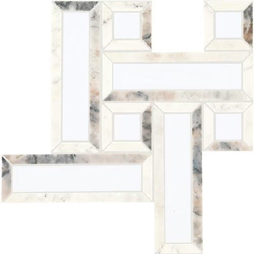 Daltile Gamma DA73 Illusive Blend Polished Natural Stone Mosaic — Stone ...