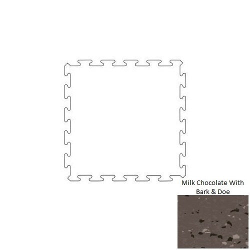 Flexco Tuflex Force Milk Chocolate With Bark & Doe Interlocking Tile ...