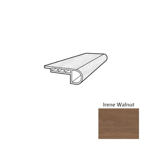 COREtec Plus HD Integrated Bevel Irene Walnut Vinyl Flush Stair Nose ...