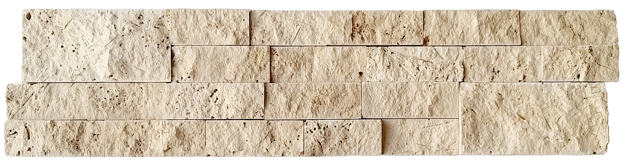 Arizona Tile Ivory 3D Stack Split Face Travertine Ledgestone — Stone ...
