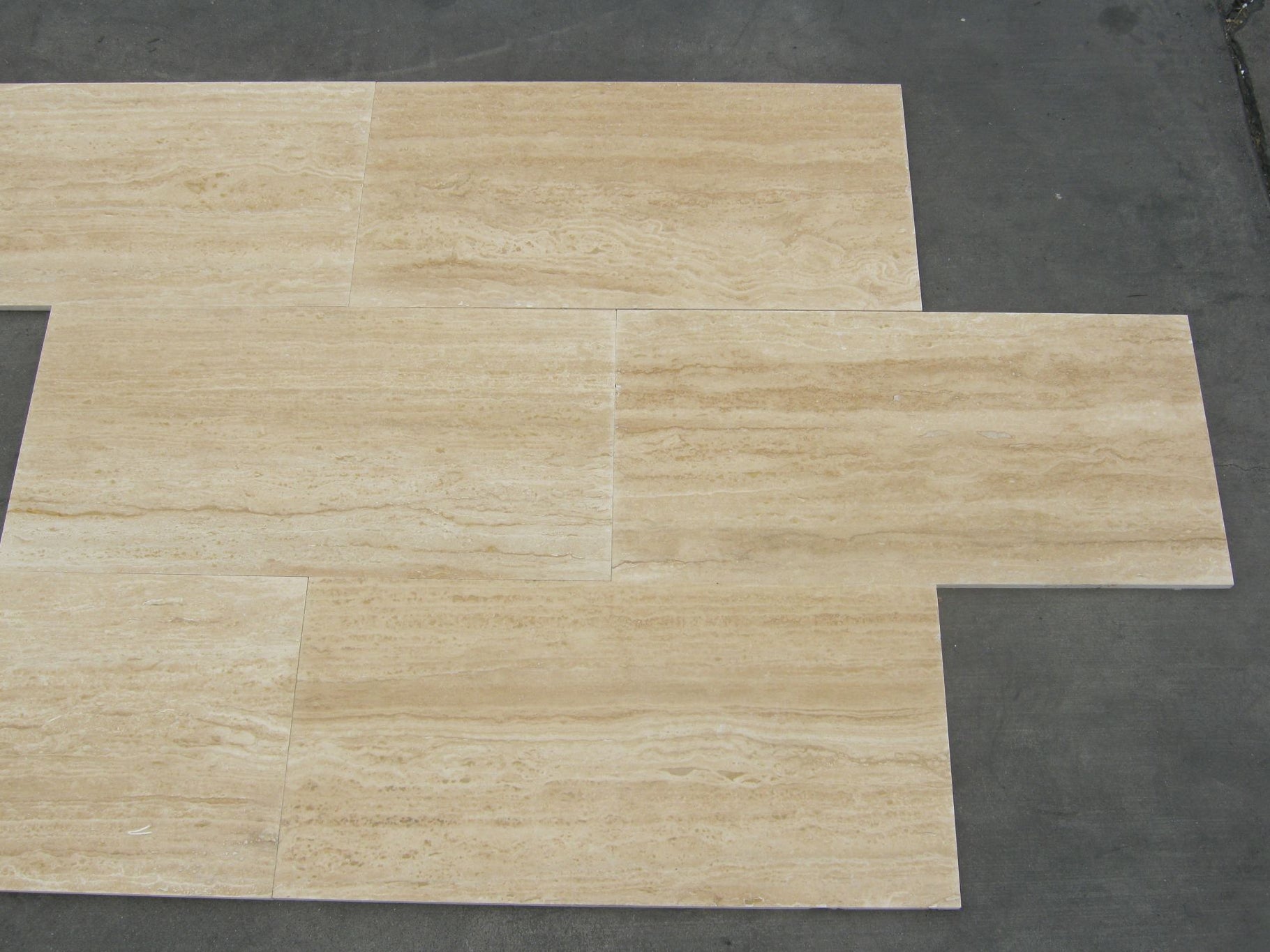 Ivory Vein Cut Filled & Polished Travertine Tile | Lowest Price — Stone ...