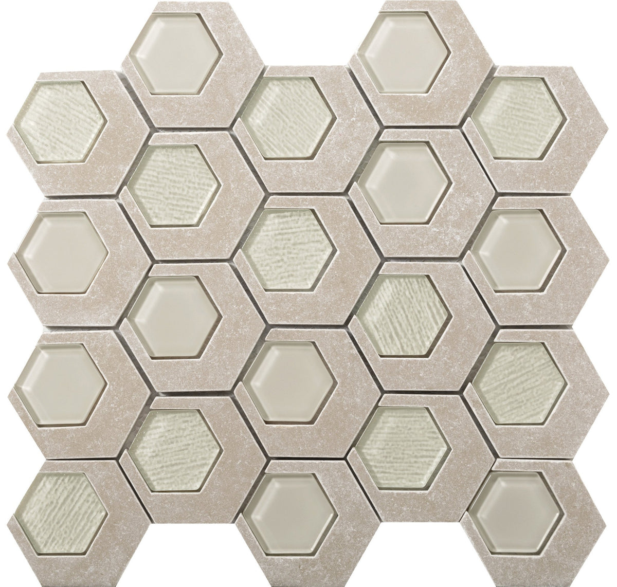 Emser Catalyst Jasper Satin Stone & Glass Mosaic | Lowest Price — Stone ...