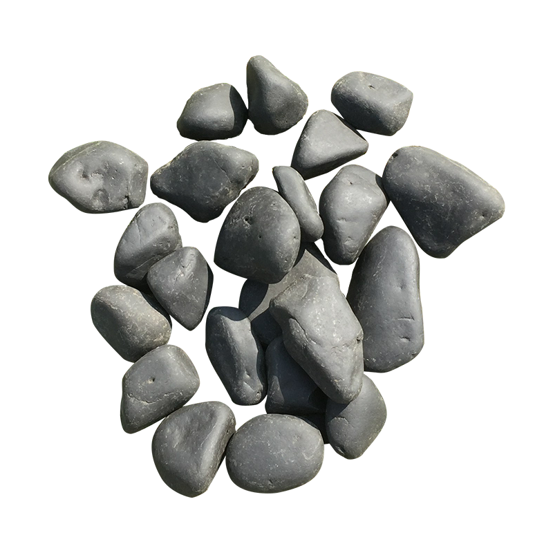 Jet Black Tumbled Basalt Pebble | Lowest Price — Stone & Tile Shoppe, Inc.