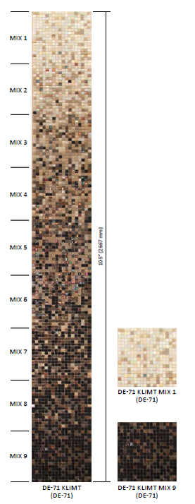 Mir Alma Line Gradients Klimt Glossy Glass Mosaic | Lowest Price ...