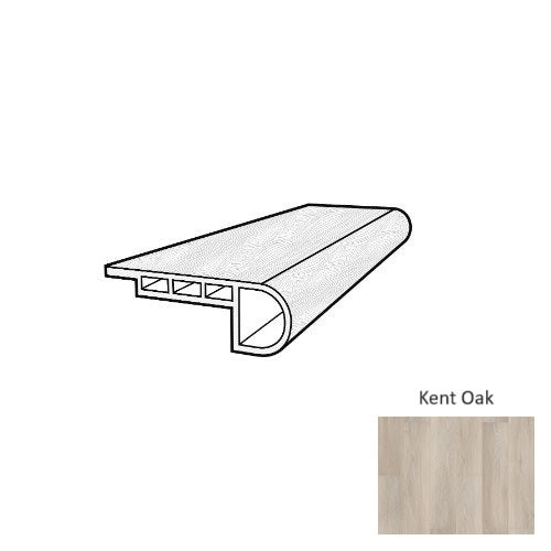 COREtec Pro Plus HD 9 Inch 02100 Kent Oak Vinyl Flush Stairnose — Stone ...