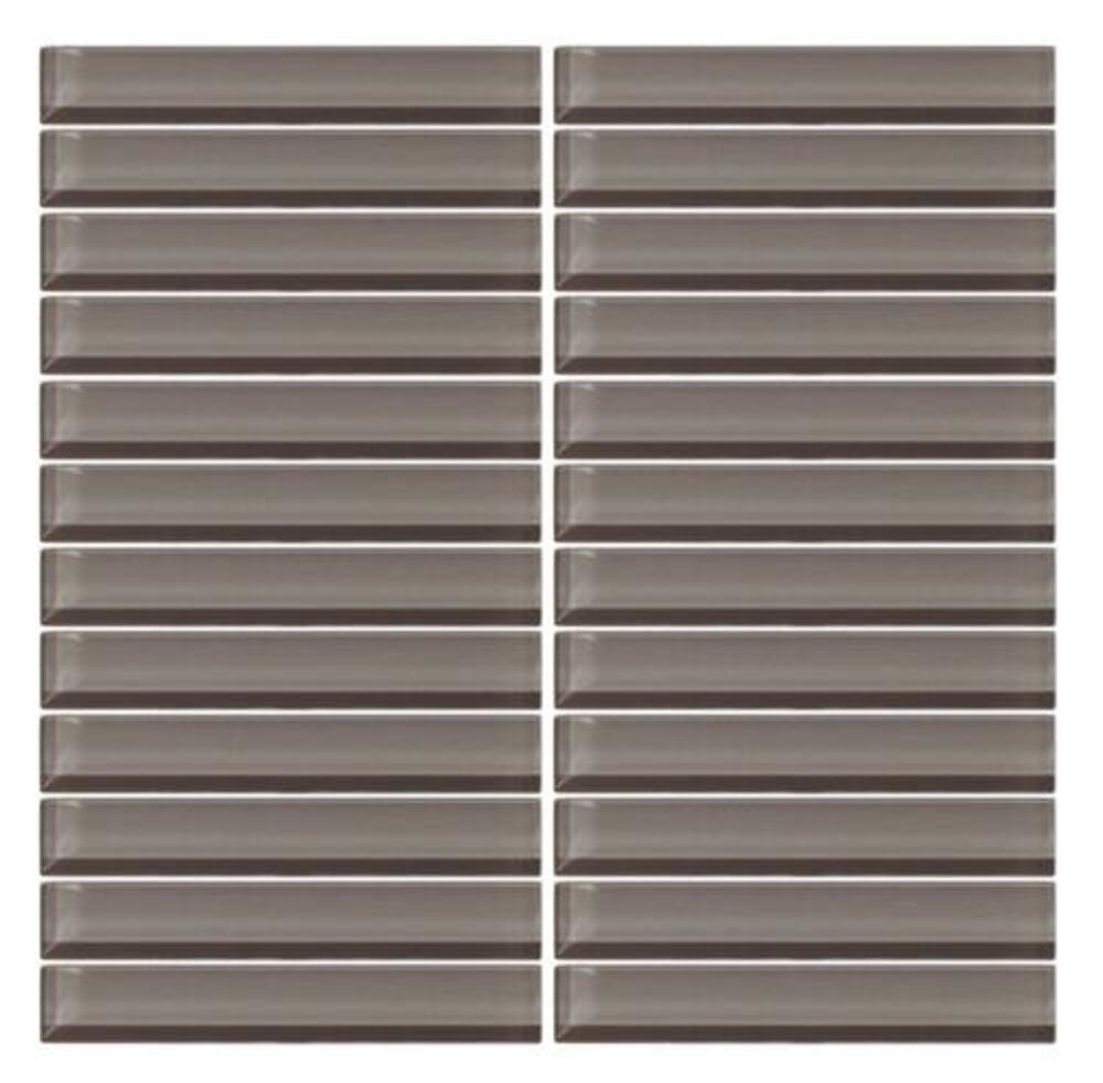 Daltile Color Wave CW09 Kinetic Khaki Glossy Glass Mosaic — Stone ...