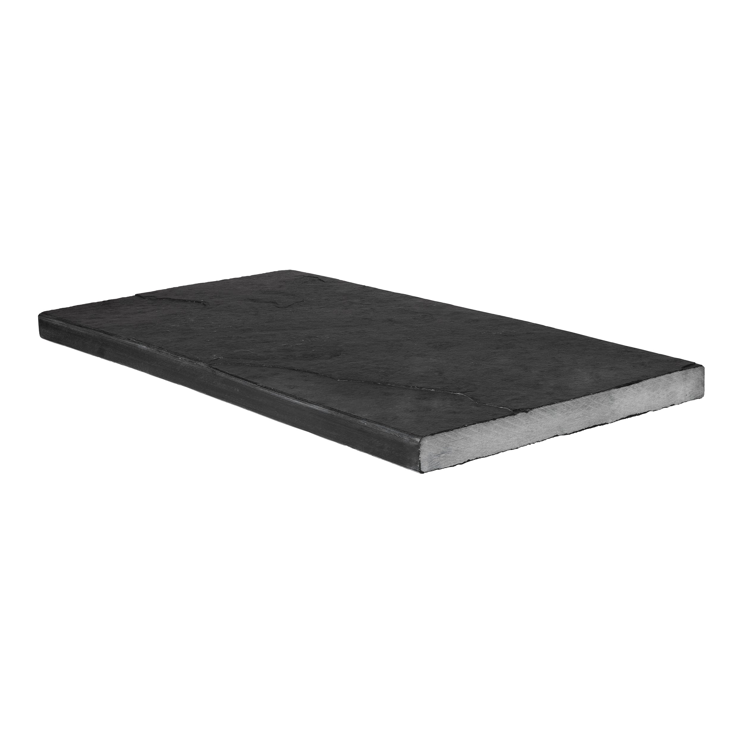 Lime Black Natural Cleft Face, Gauged Back Limestone Modern Wall Cap ...