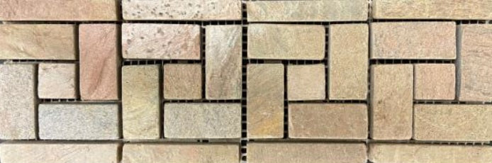 Copper Tumbled Slate Border | Lowest Price — Stone & Tile Shoppe, Inc.