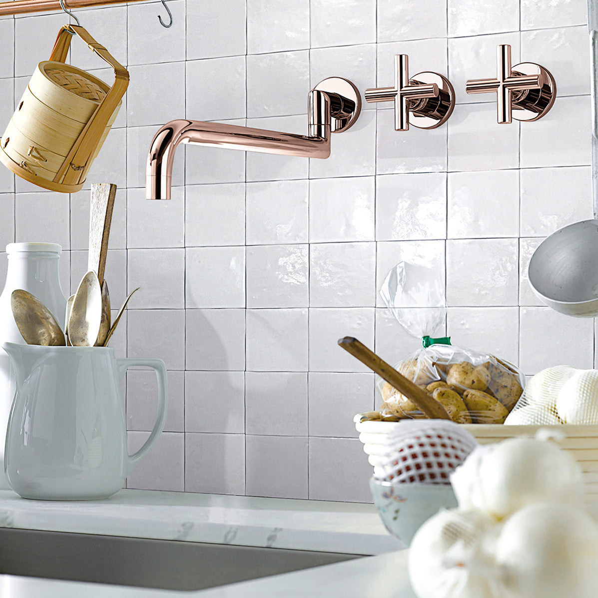 Style Access Marrakesh Sahara White Semi Gloss Ceramic Tile — Stone ...