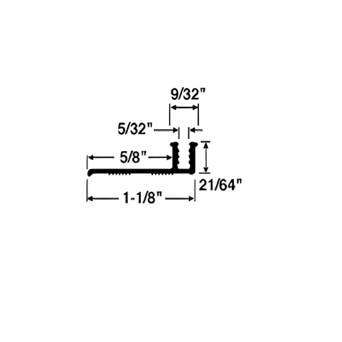 Tarkett Johnsonite 00 Unfinished Aluminum Pinless Track Base — Stone ...